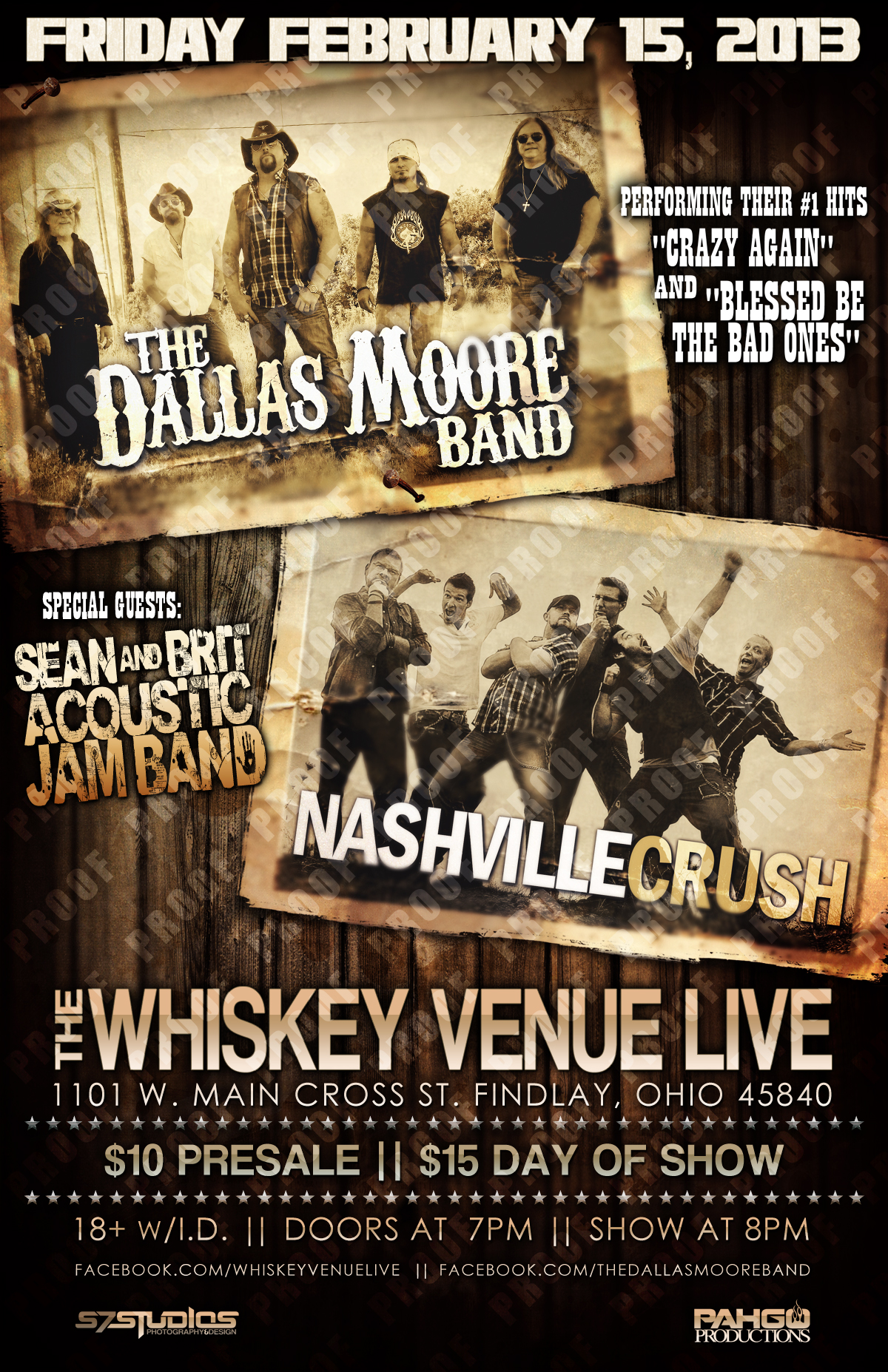 Tickets for DALLAS MOORE/NASHVILLE CRUSH in Findlay from ShowClix