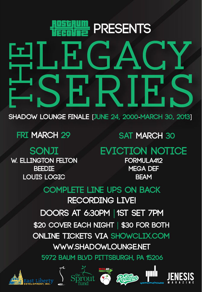 Tickets for Shadow Lounge Legacy Series in Pittsburgh from ShowClix