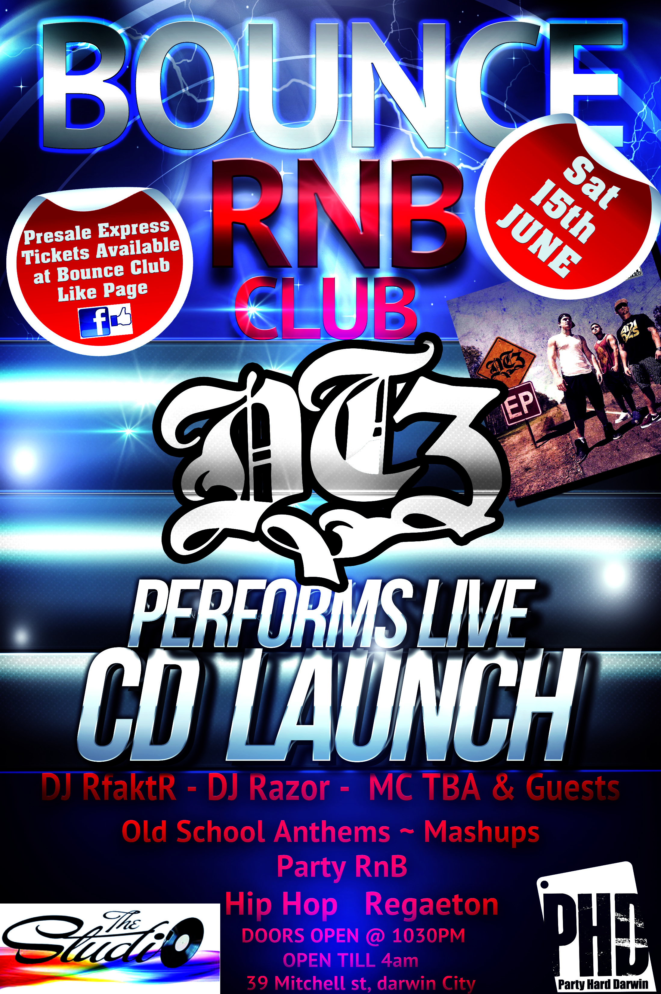 Tickets for DT3 ALBUM LAUNCH @ BOUNCE in Darwin from Ticketbooth