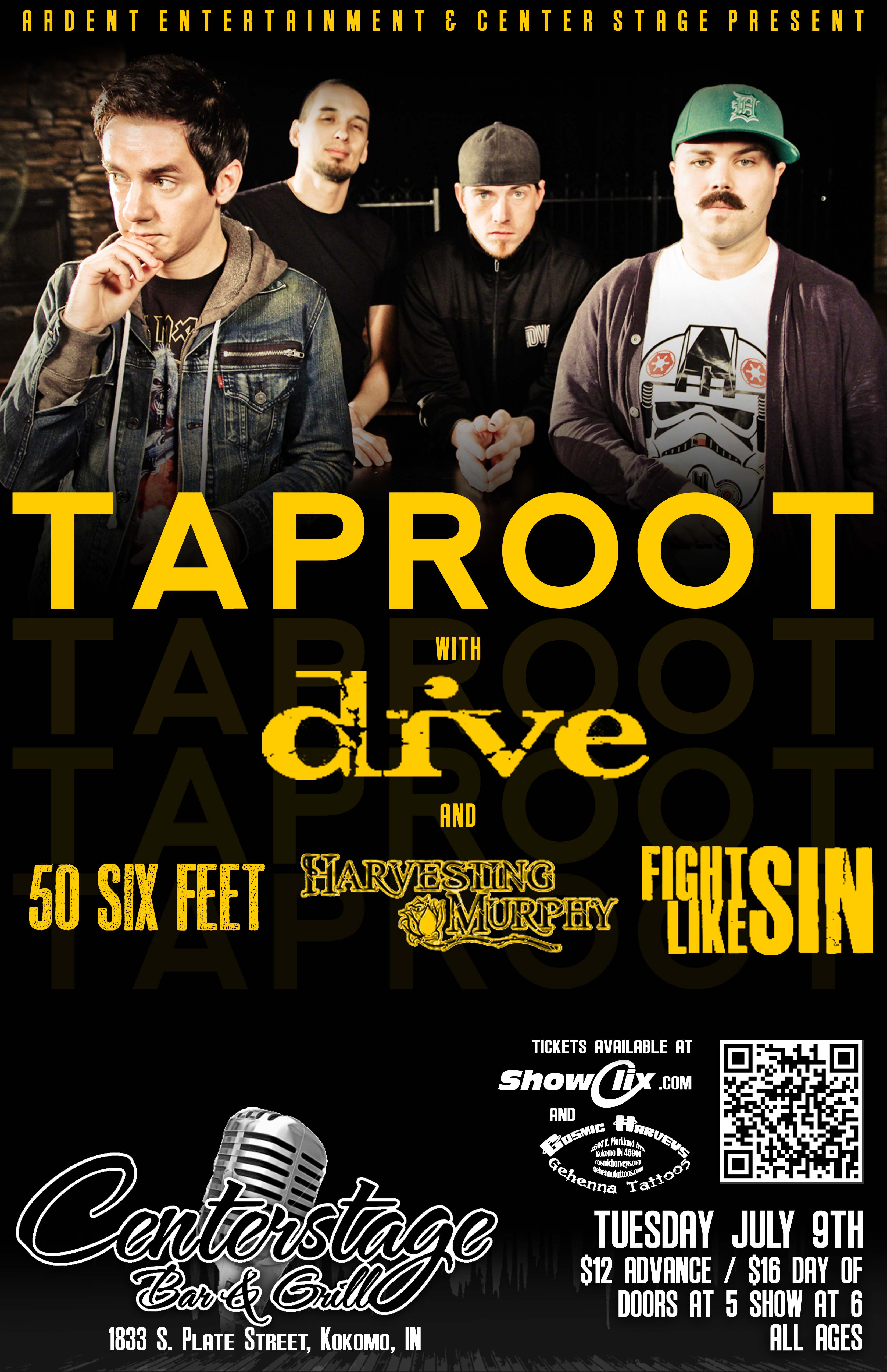 Tickets for TAPROOT in Kokomo from ShowClix