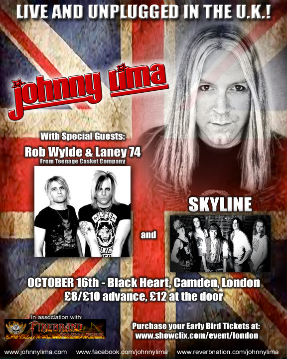 Tickets for JOHNNY LIMA LIVE IN LONDON! in Camden, London from ShowClix