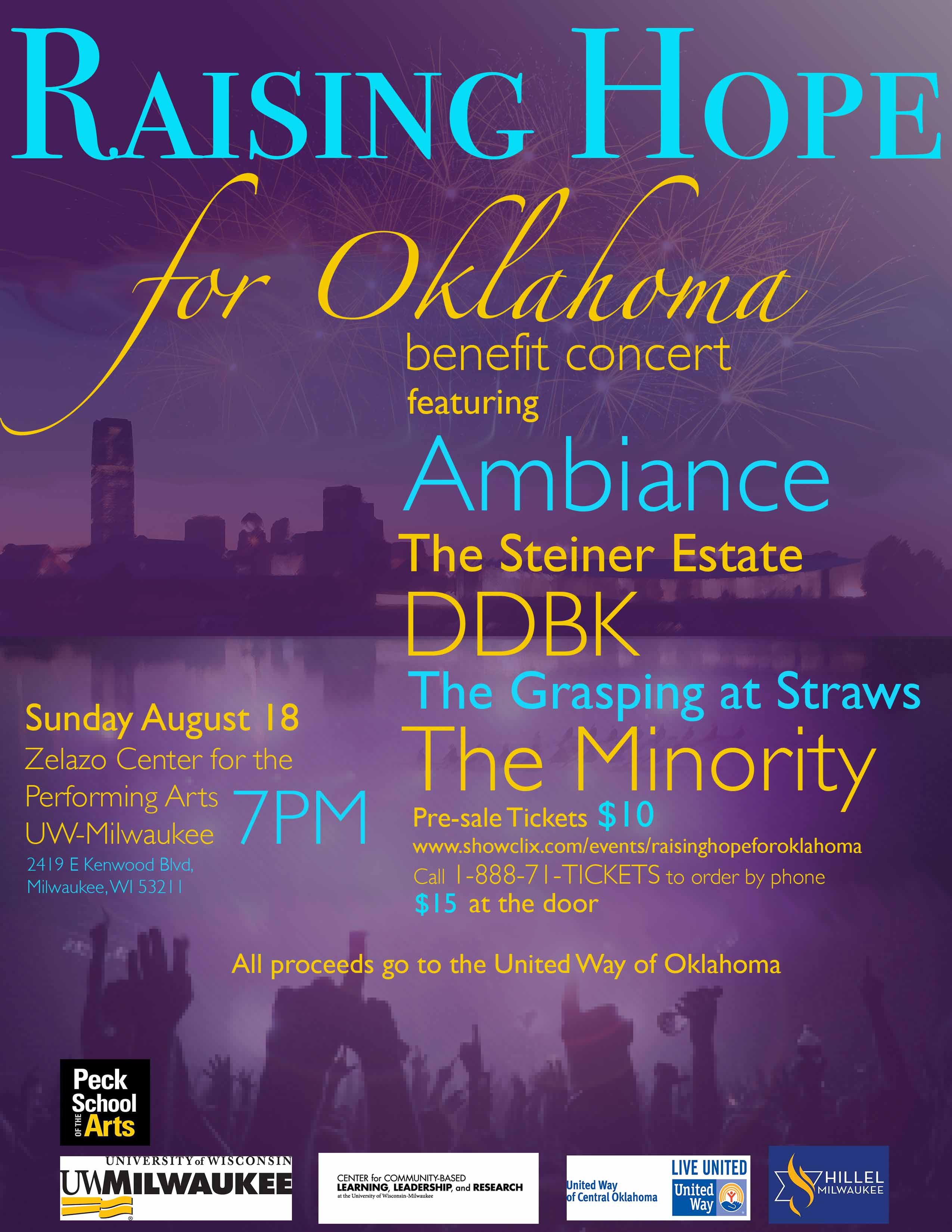 Tickets for Raising Hope for Oklahoma benefit concert in Milwaukee from ...