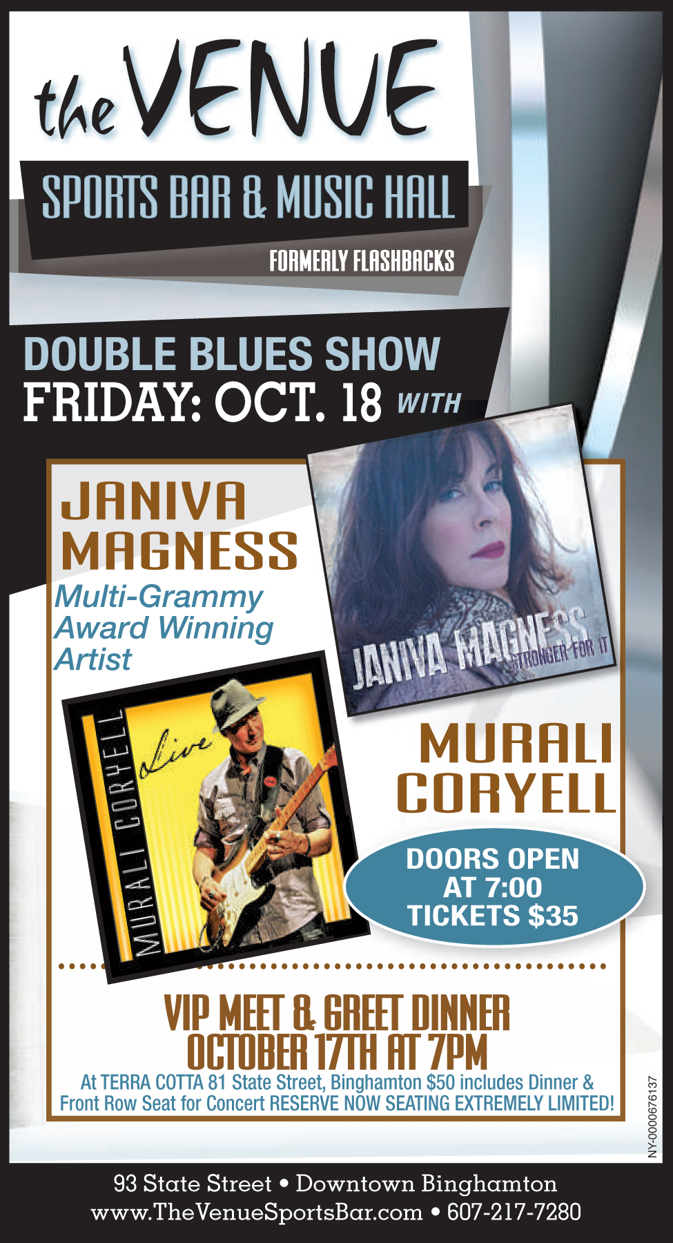 Tickets for VIP Meet & Greet Dinner in Binghamton from ShowClix