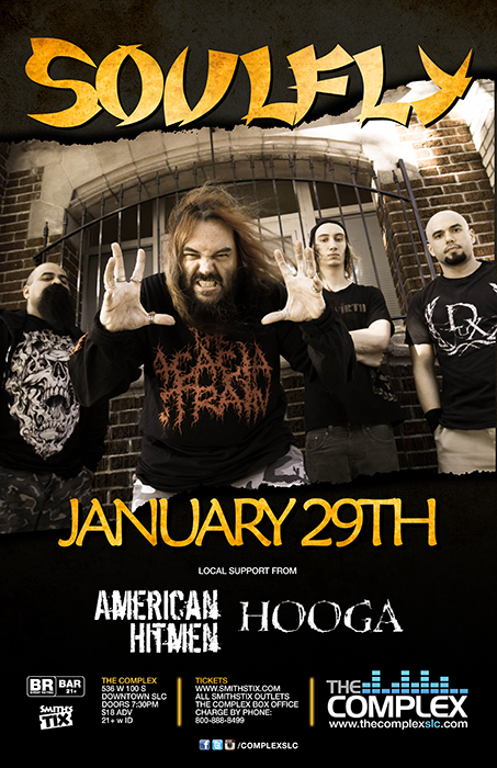 Tickets for Soulfly in Salt Lake City from The Complex