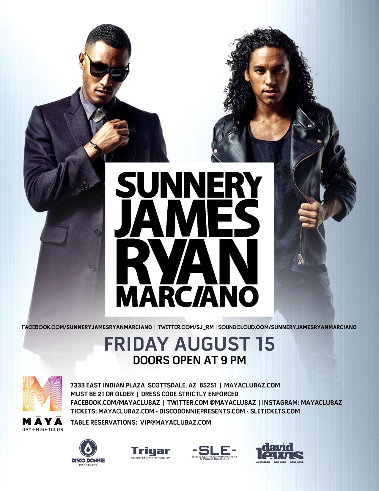 Tickets for SUNNERY JAMES & RYAN MARCIANO in Scottsdale from SLE TIX