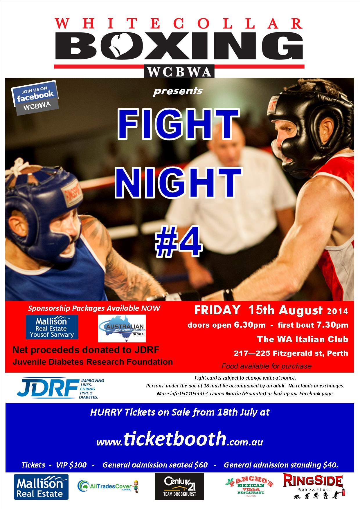 Tickets for White Collar Boxing #4 in Perth from Ticketbooth