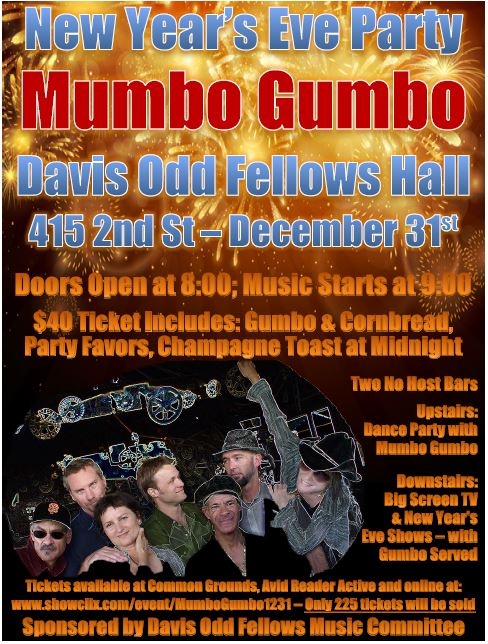 Tickets for New Year's Eve w/ Mumbo Gumbo in Davis from ShowClix