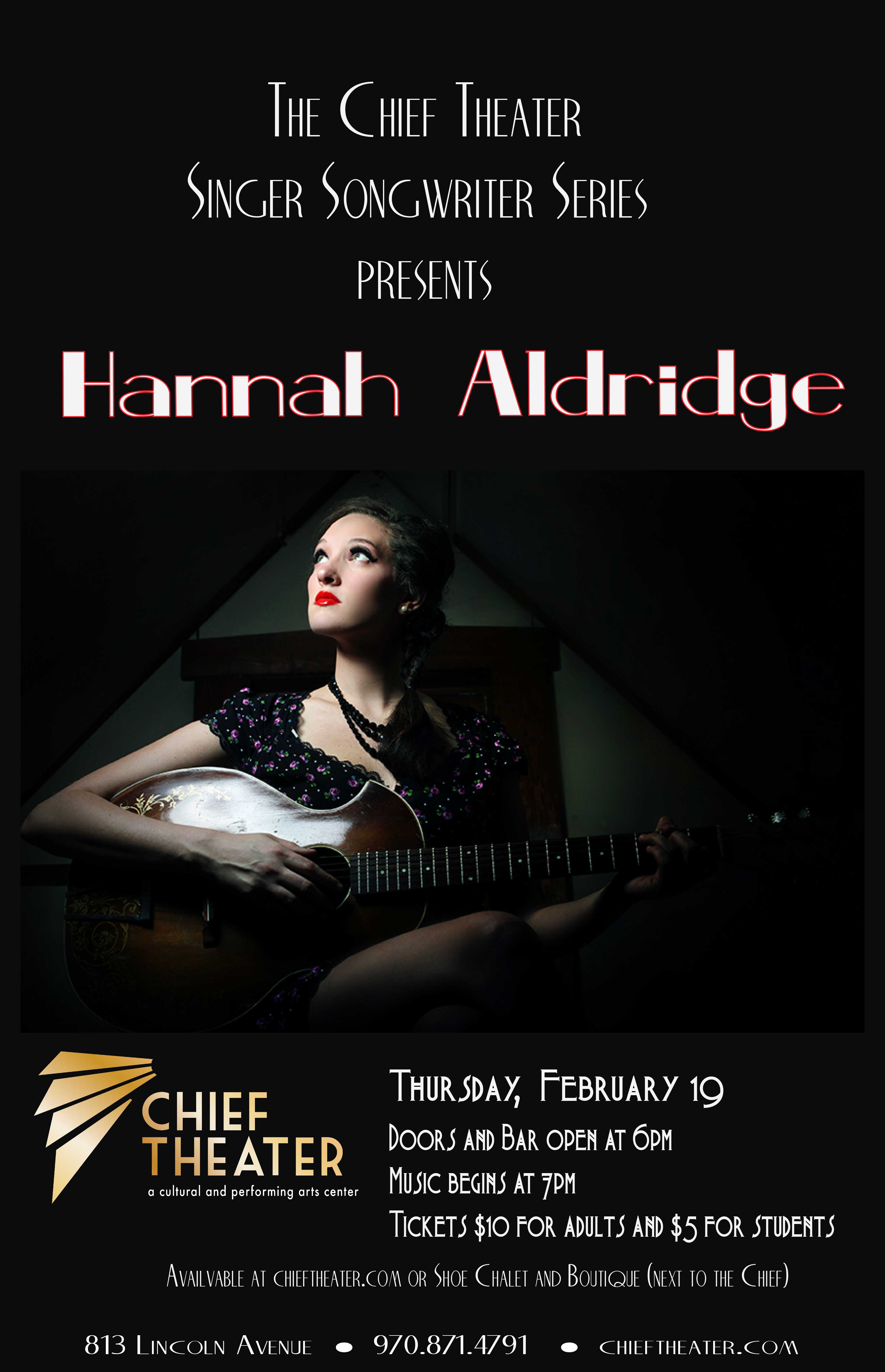 Tickets for Singer Songwriter Series: Hannah Aldridge in Steamboat ...