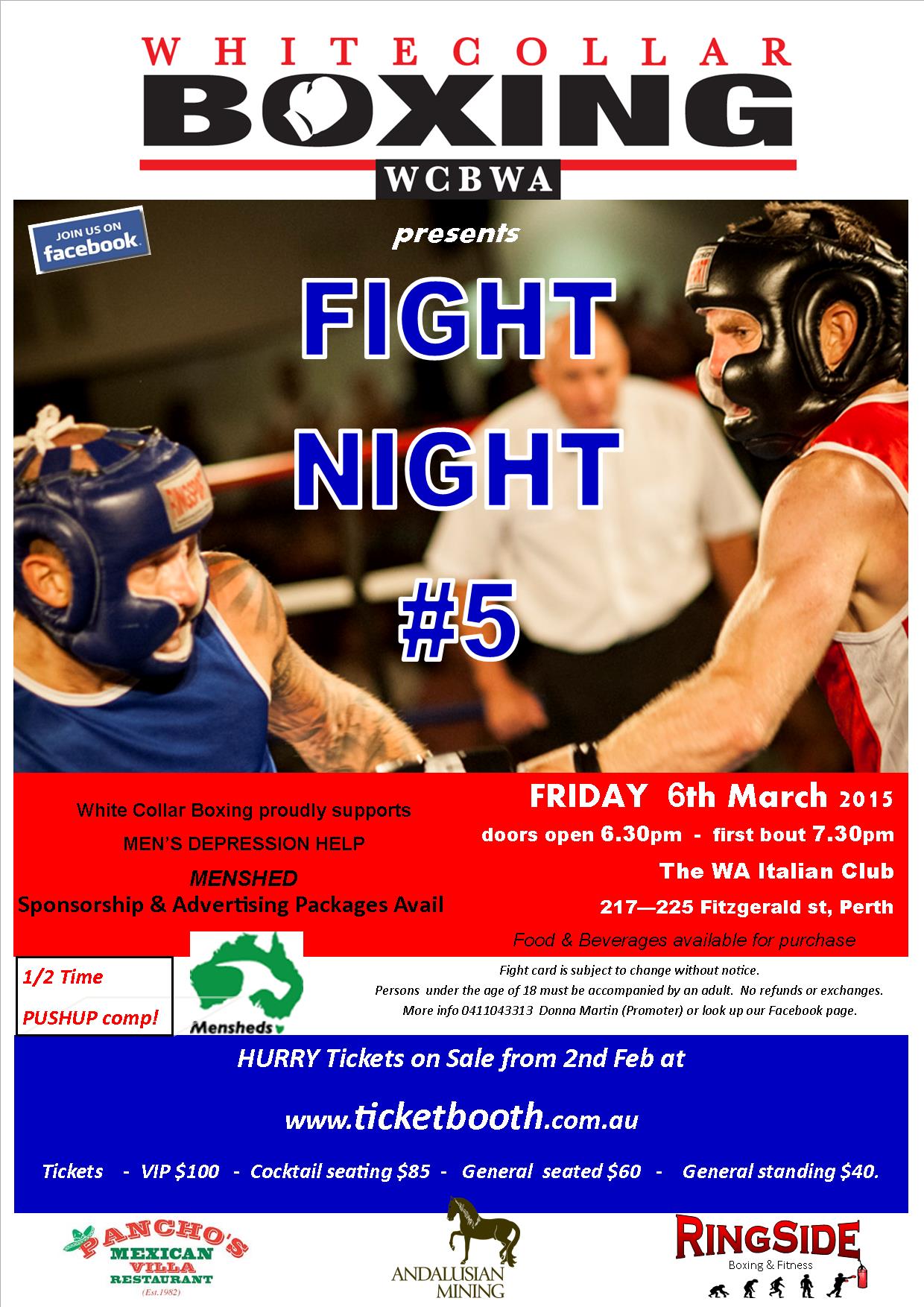 Tickets for White Collar Boxing #5 in Perth from Ticketbooth