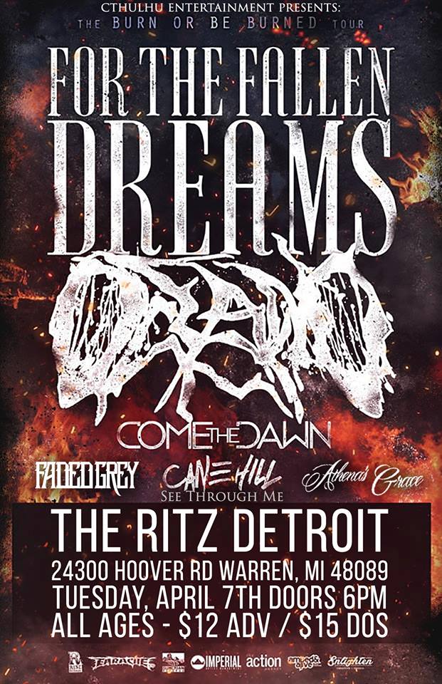 Tickets for Oceano | Come the Dawn at The Ritz 4/7 in Warren from ShowClix