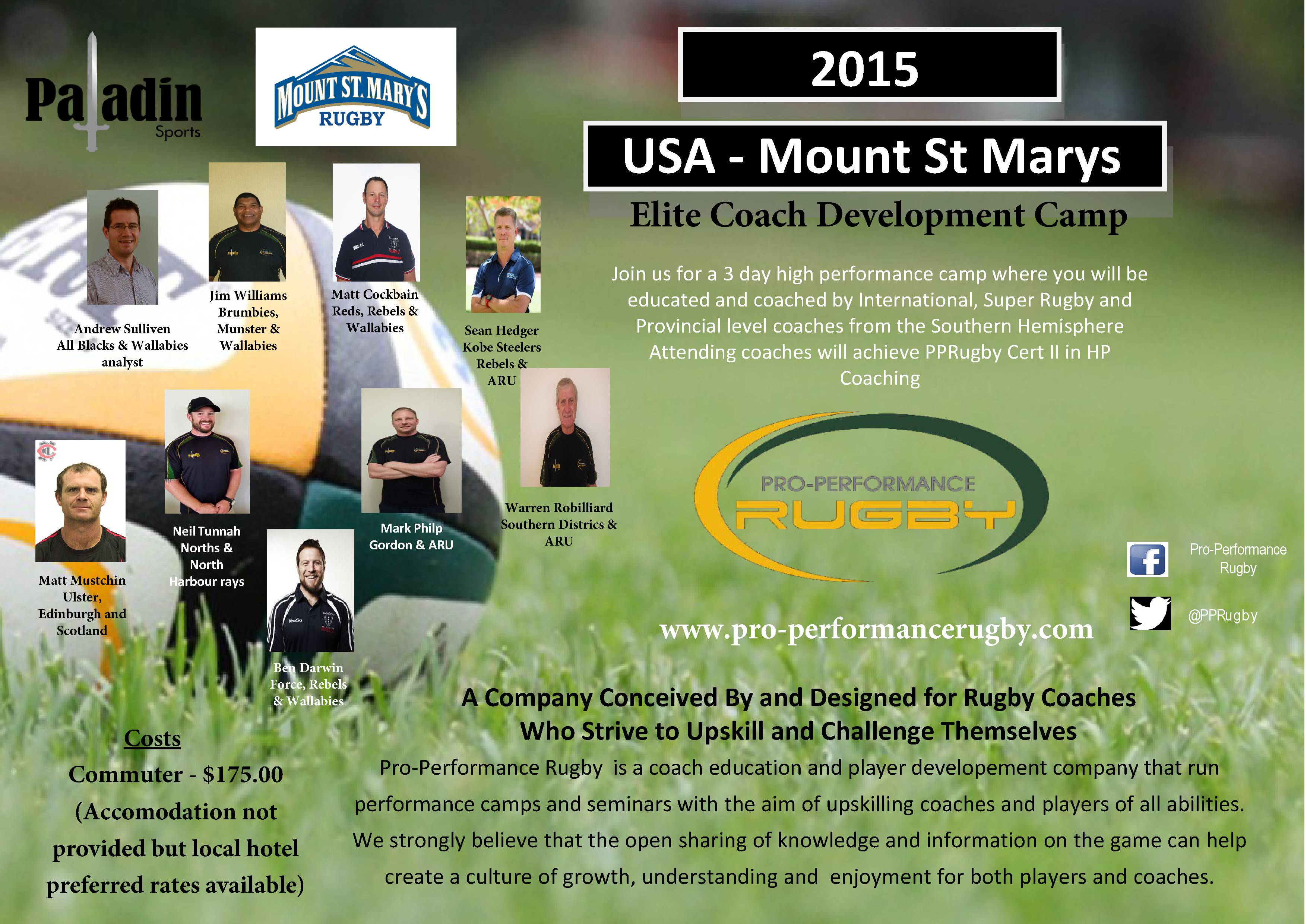 Tickets for Pro-Performance Rugby Elite Coach Seminar in Emmitsburg ...