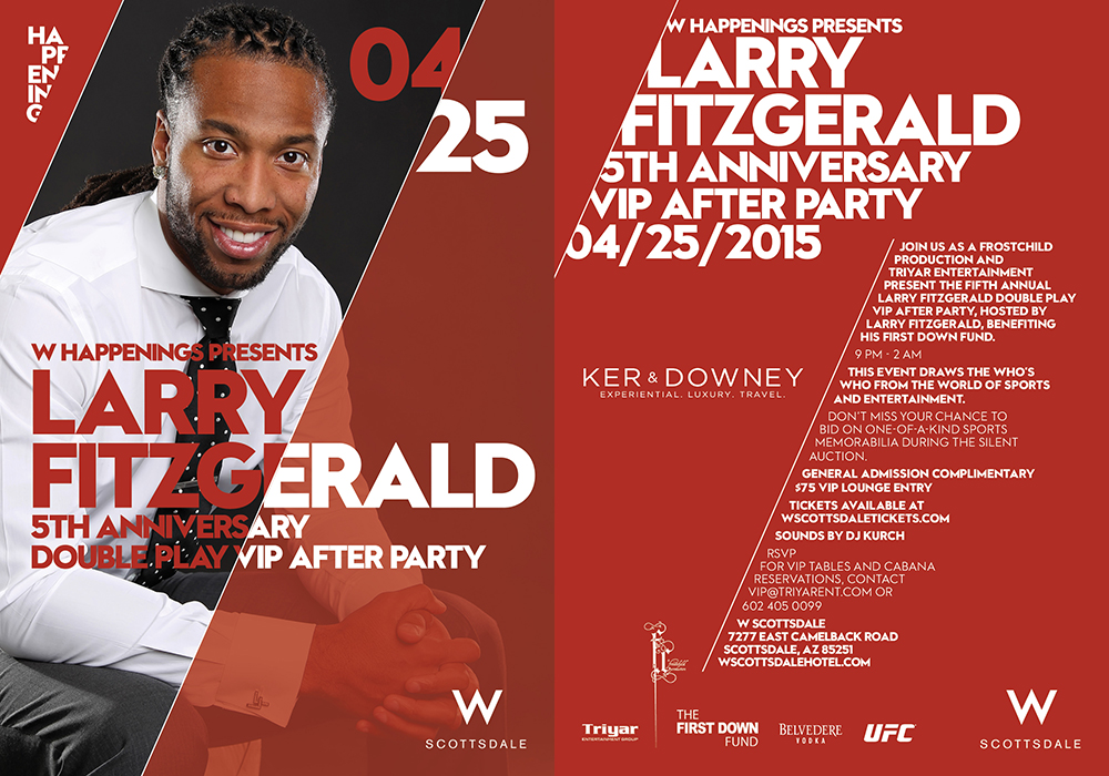 Tickets for Larry Fitzgerald's VIP After Party in Scottsdale from SLE TIX