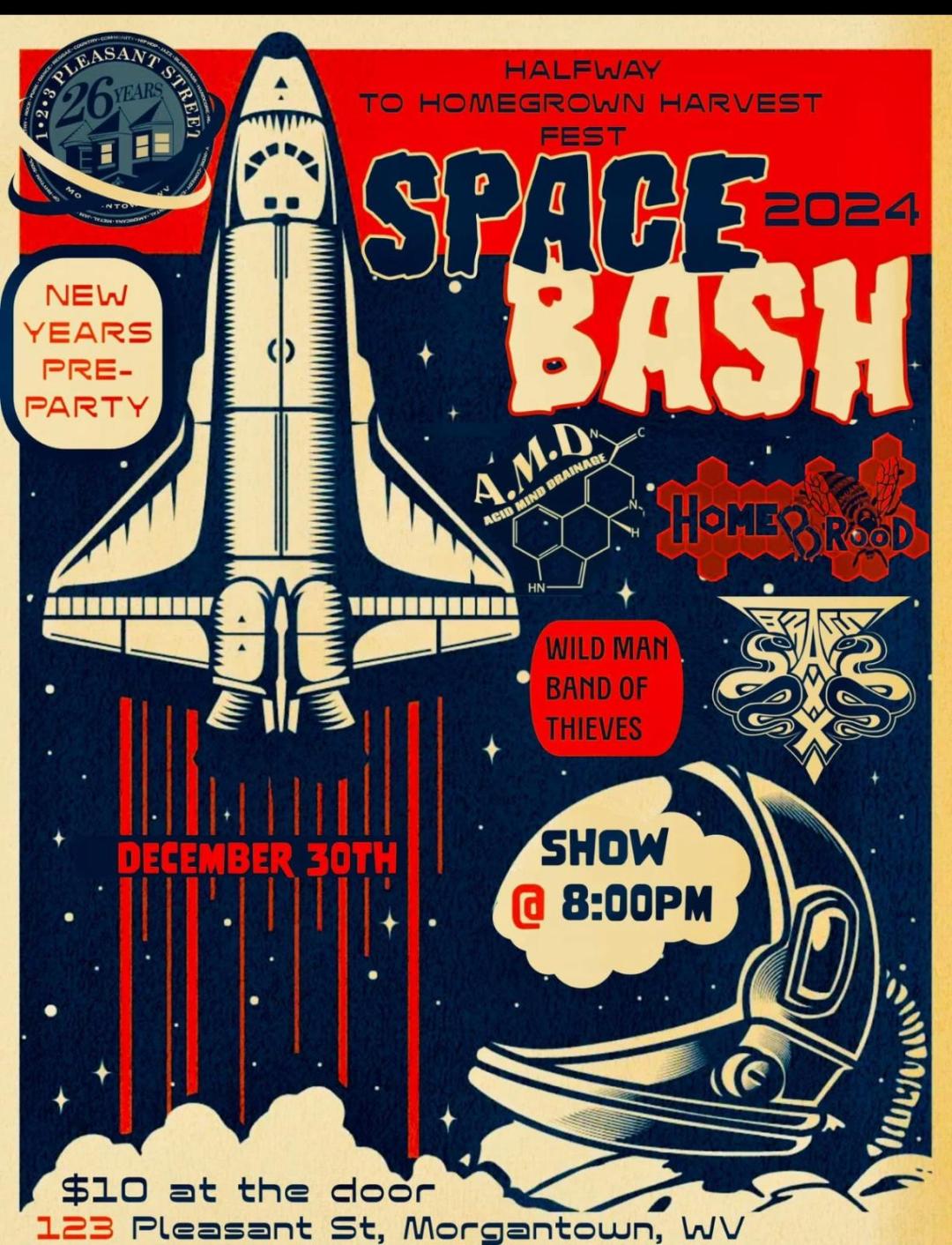 Tickets for SPACE BASH 2024 feat. Acid Mind Drainage, Wildman Band of Thieves, Homebrood ...