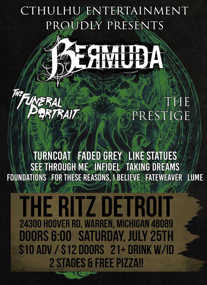 Tickets for Bermuda (Pizza Show) at The Ritz Detroit 7/25 in Warren ...