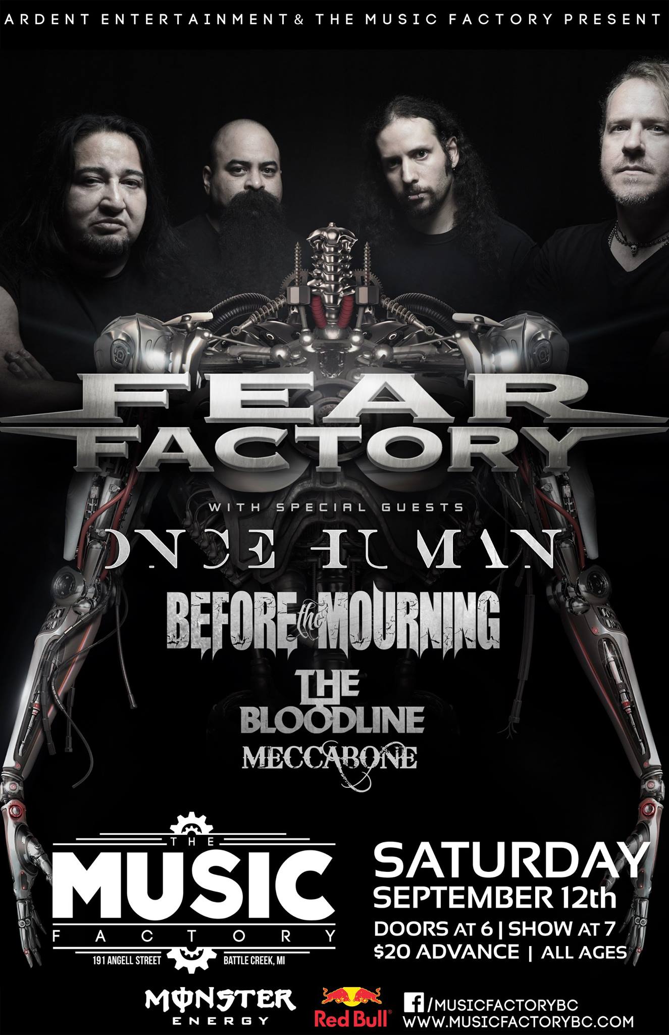 Tickets for Fear Factory in Battle Creek from ShowClix