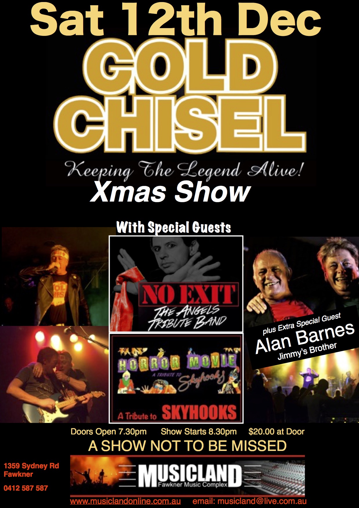 Tickets for GOLD CHISEL XMAS PARTY in Fawkner from Ticketbooth