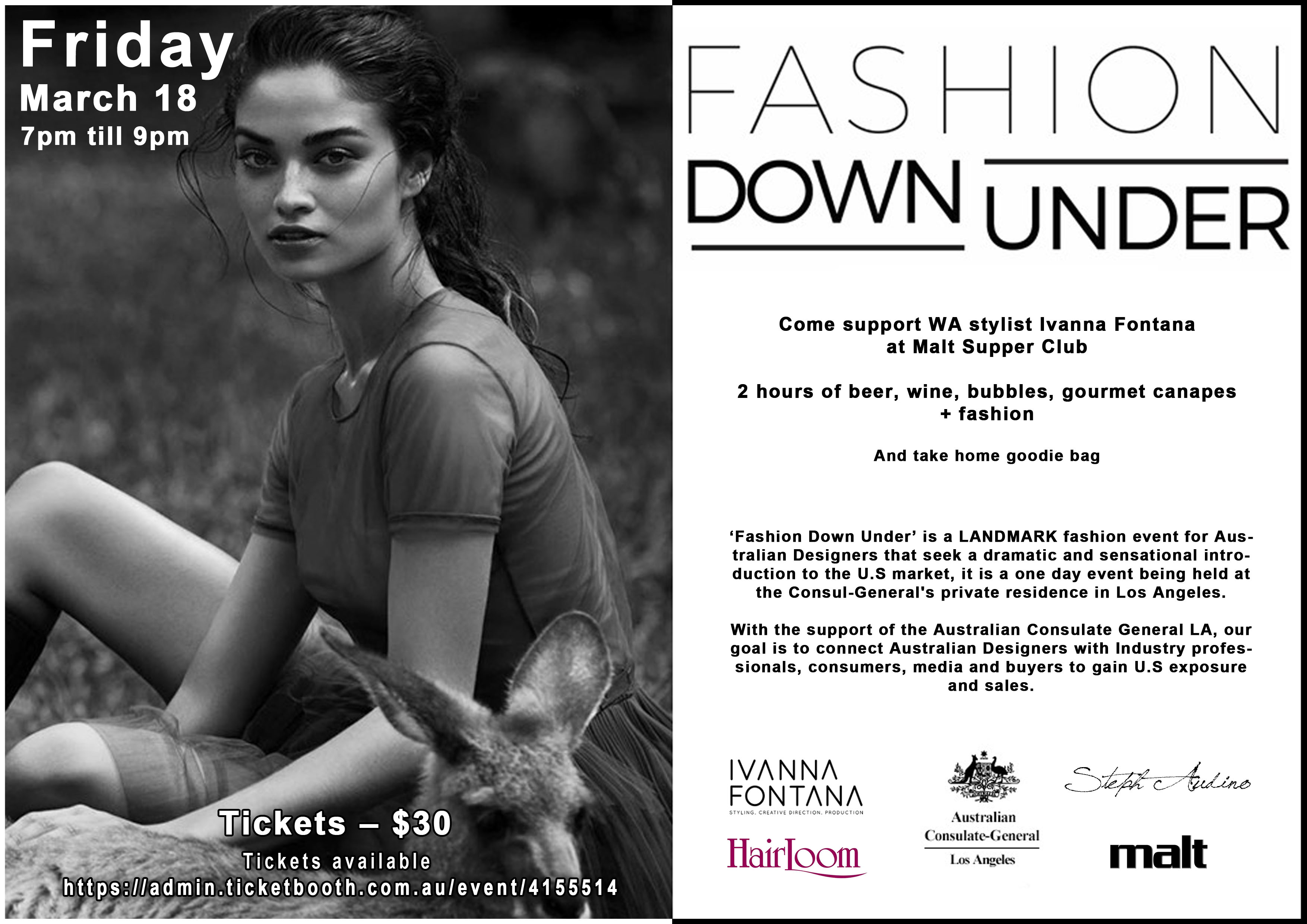 Tickets for Ivanna Fontana presents Fashion Down Under in Mount Lawley ...