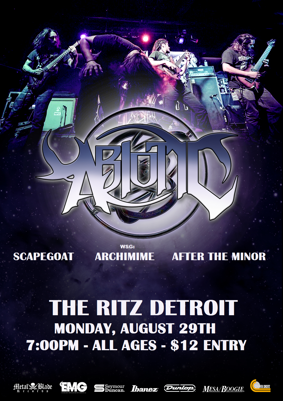 Tickets for ABIOTIC at The Ritz Detroit 8/29 in Warren from ShowClix