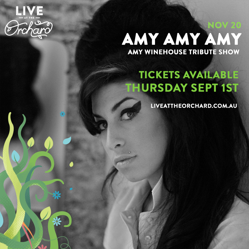 Tickets for Amy Amy Amy Live At The Orchard in Northbridge from Ticketbooth