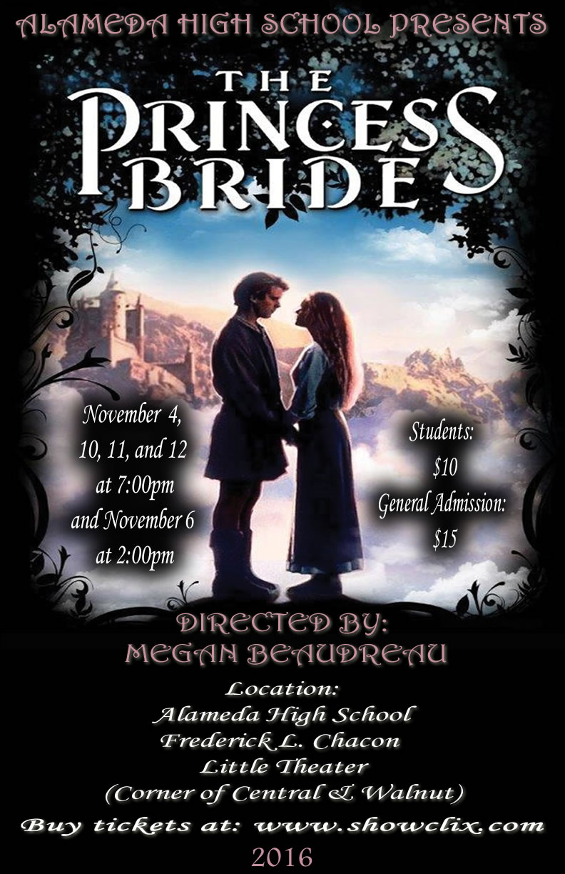 Tickets for AHS PRINCESS BRIDE in Alameda from ShowClix