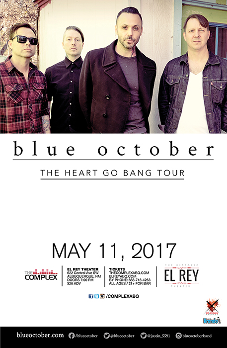 Tickets for Blue October in Albuquerque from The Complex