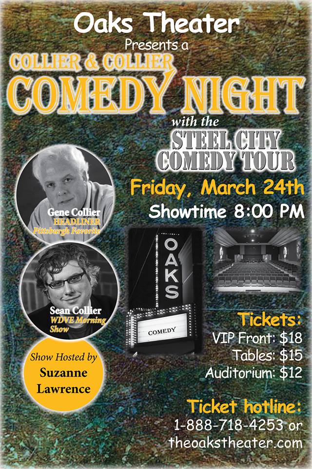Tickets for Collier & Collier Comedy Show in Oakmont from ShowClix