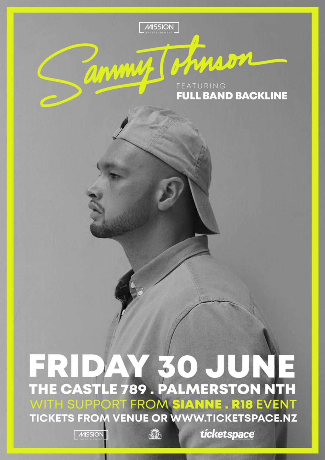 Tickets for SAMMY JOHNSON | Palmerston North in Palmerston North from ...