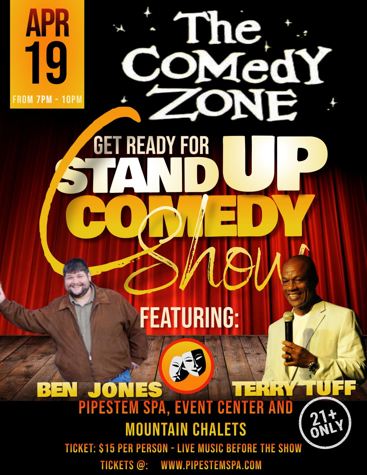 Tickets for Comedy Zone April 19th 2024 in Pipestem from ShowClix