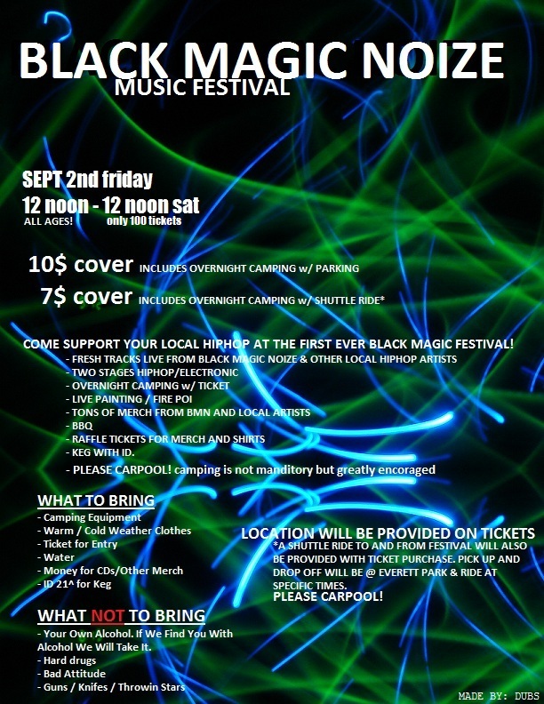 Tickets for Black Magic Noize Festival in Snohomish from ShowClix