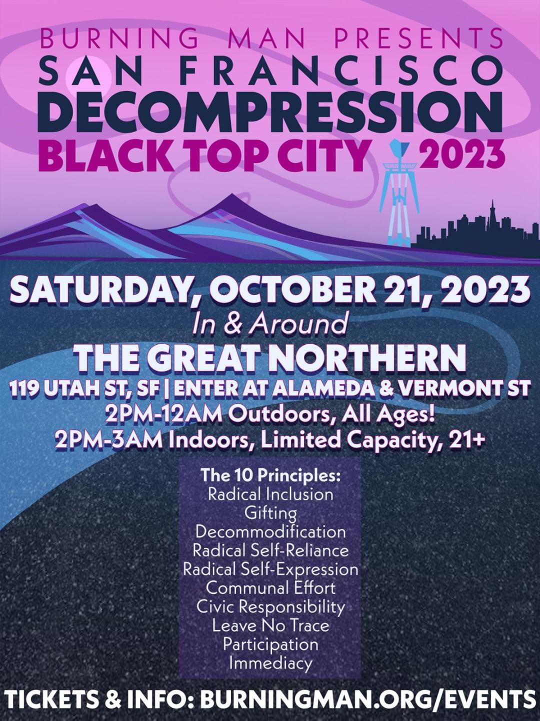 Tickets for Burning Man SF Decompression 2023: Black Top City! in ...