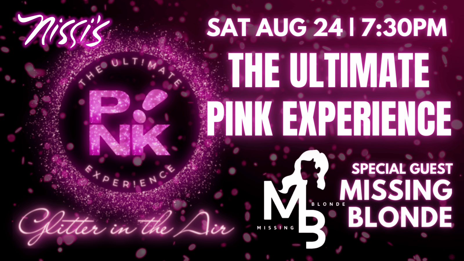 Tickets for Glitter in the Air The Ultimate Pink Experience with special guest Missing Blonde ...
