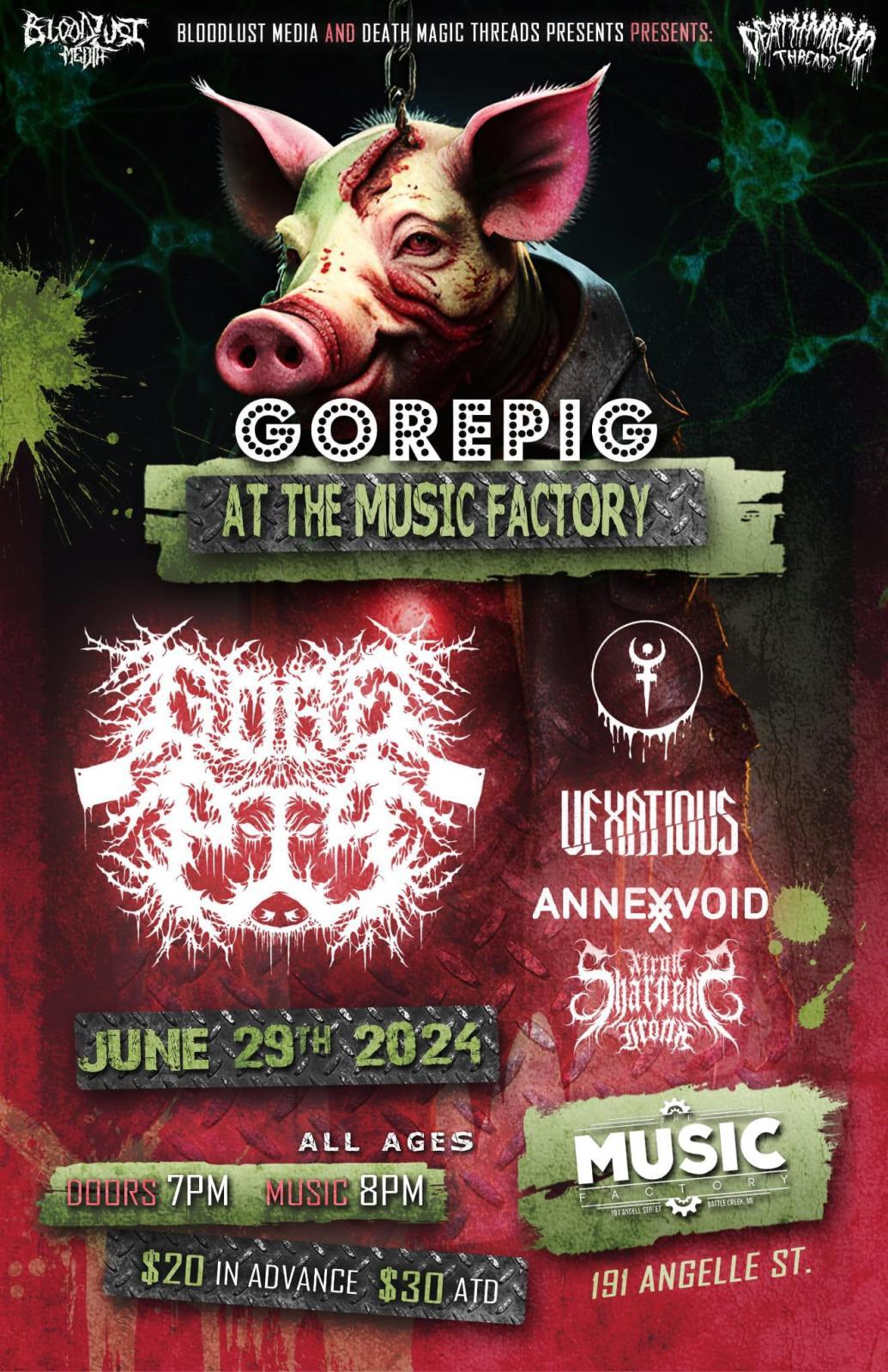 Tickets for GOREPIG in Battle Creek from ShowClix