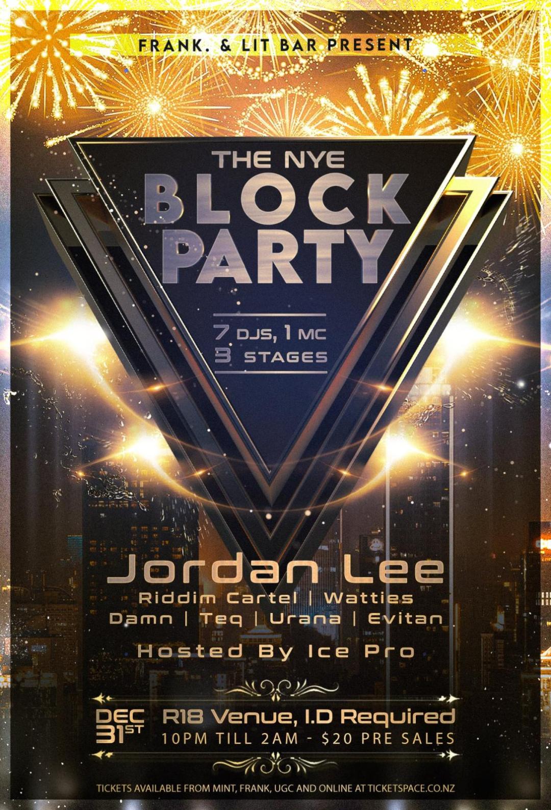 Tickets for The NYE Block Party in Whanganui from Ticketspace