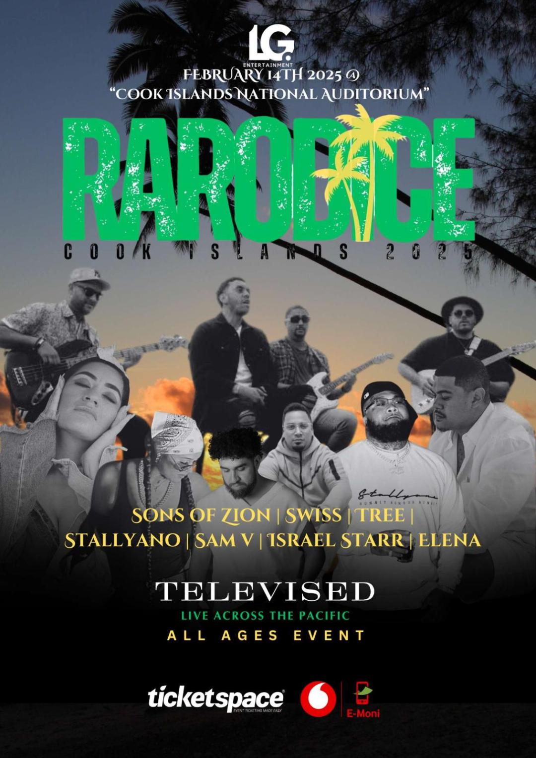 Tickets for RARODICE in Avarua from Ticketspace