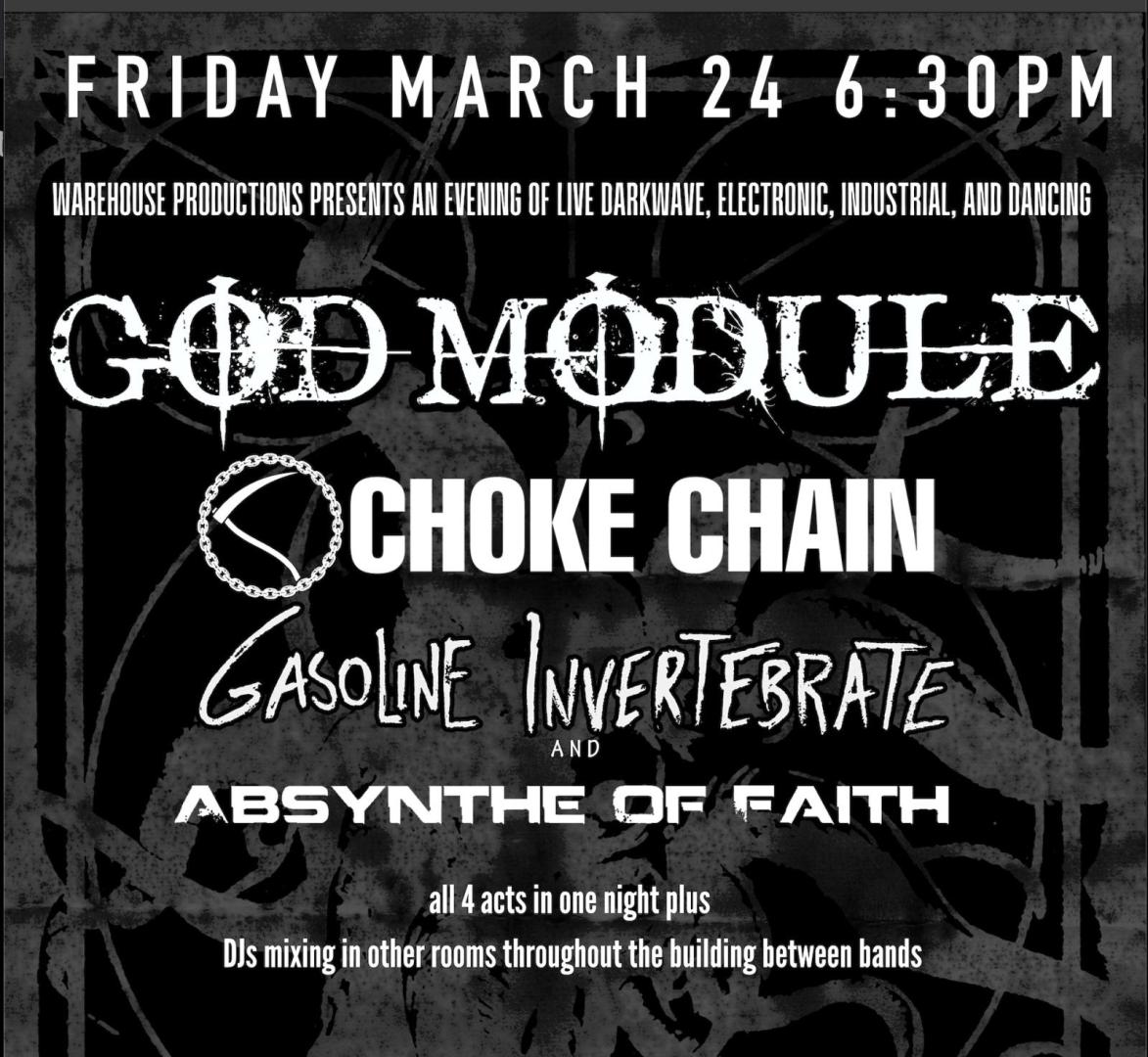 Tickets for GOD MODULE•CHOKE CHAIN•GASOLINE INVERT•AOF in La Crosse ...
