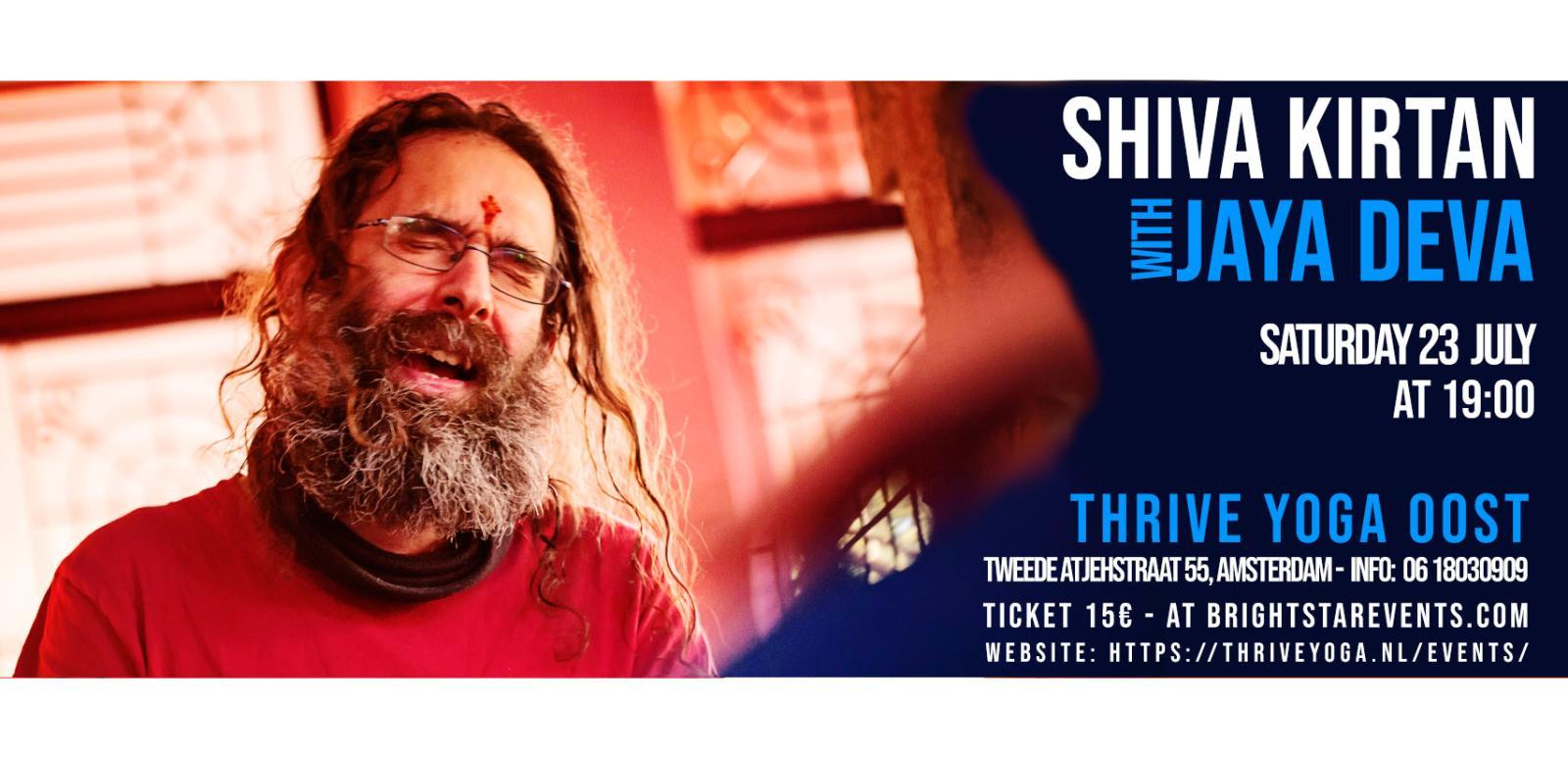 Tickets for Shiva Kirtan with Jaya Deva in Amsterdam from BrightStar | Events to Uplift
