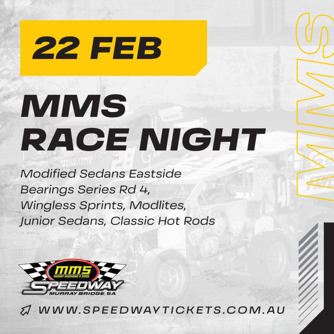 Tickets for MMS Race Night (Feb 22) in Murray Bridge East from Speedway ...
