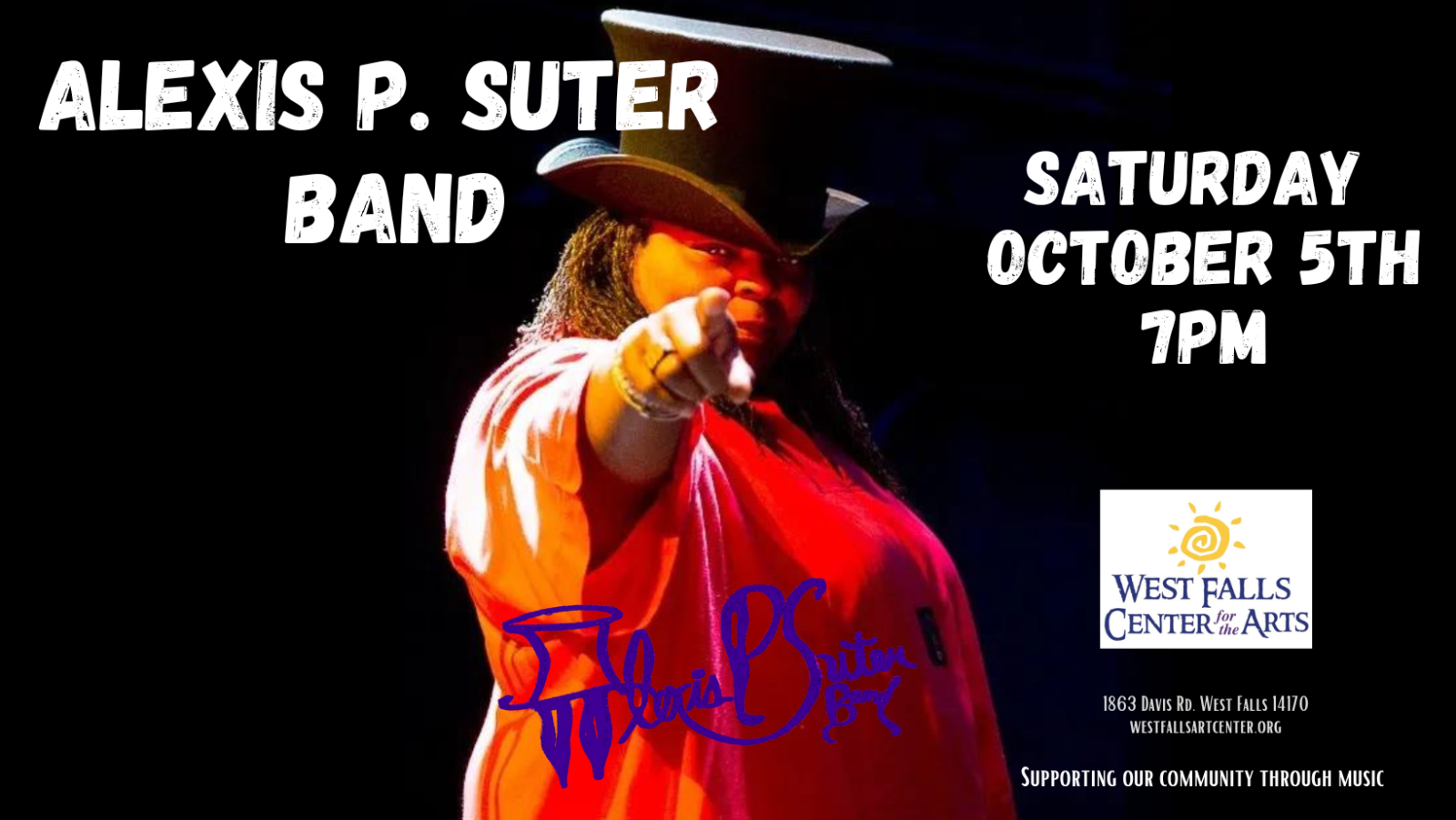 Alexis P. Suter Band in West Falls - Checkout