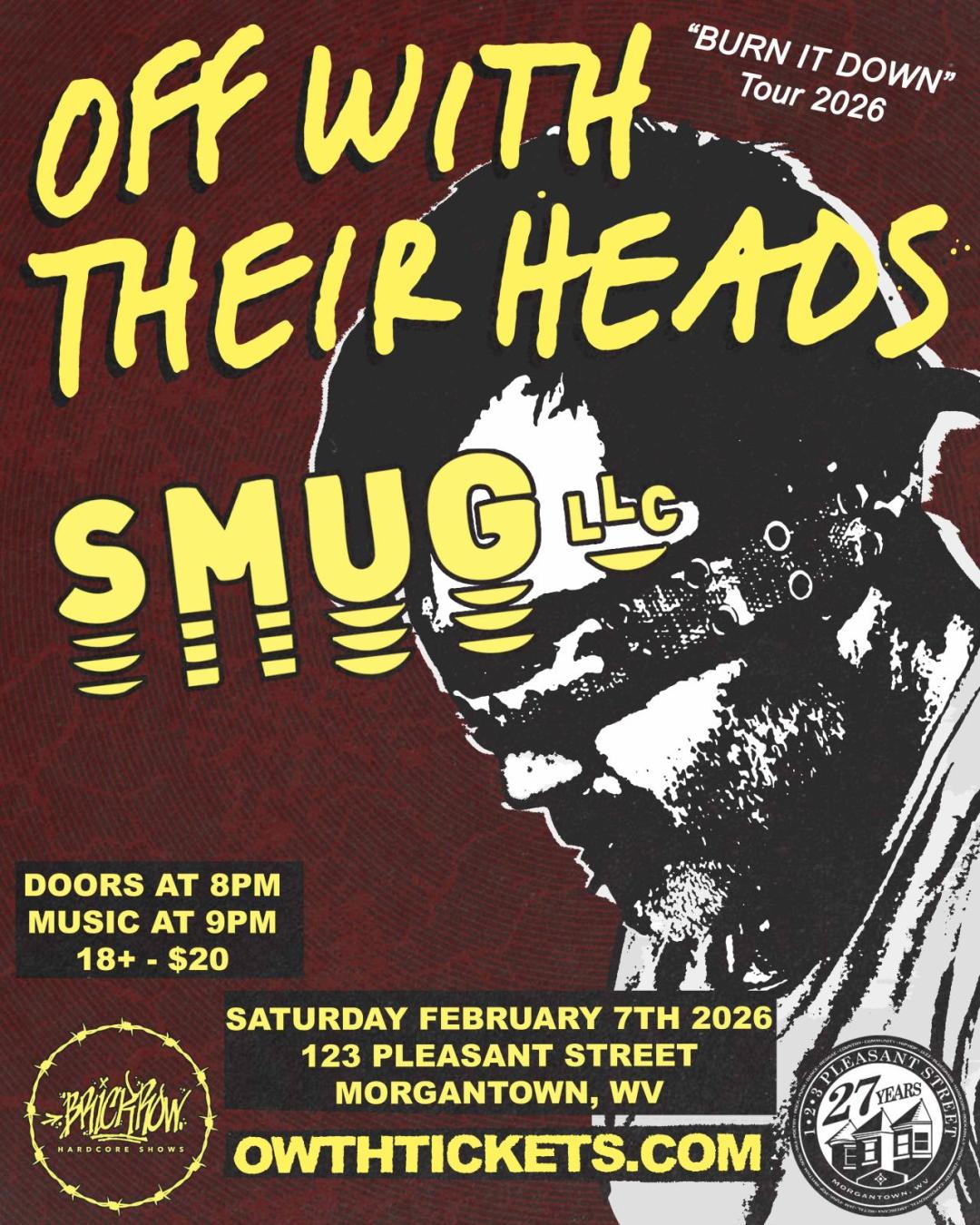 Tickets for BRHC presents Off With Their Heads w/ SMUG LLC and more! in ...